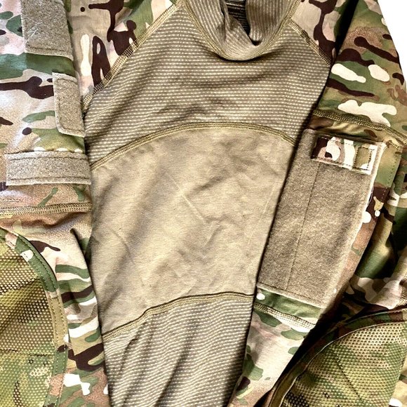 U.S. Army | Shirts | Massif Flame Resistant Army Combat Shirt Acs Fr Multicam Top Camo Large Euc ...